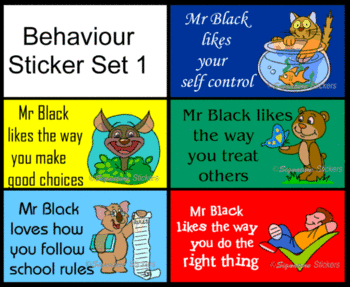Behaviour Sticker Set 1
