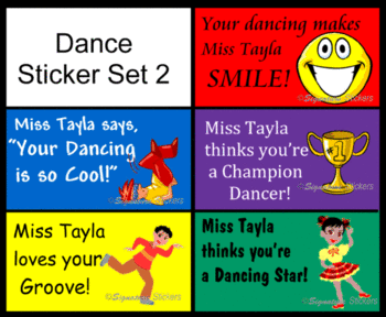 Dance Sticker Set 2