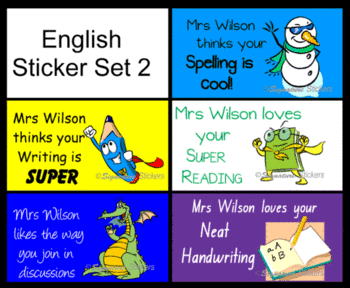 English Sticker Set 2