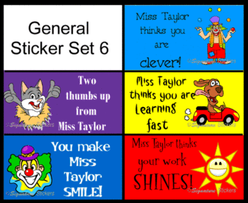 General Sticker Set 6