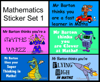 Mathematics Sticker Set 1