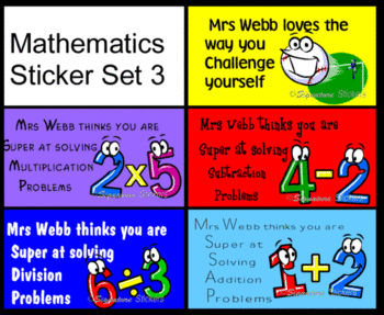 Mathematics Sticker Set 3