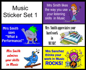 Music Sticker Set 1