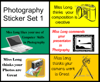 Photography Sticker Set 1