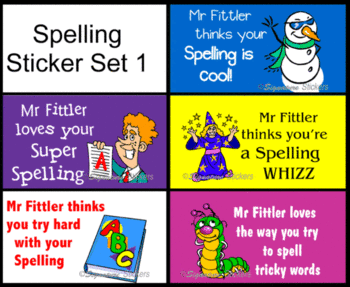Spelling Sticker Set 1